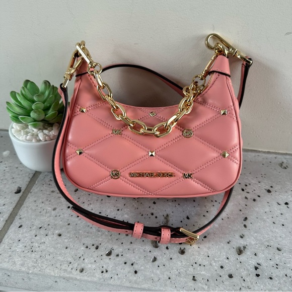 Michael Kors | Bags | Nwt Michael Kors Cora Extrasmall Quilted Shoulder ...